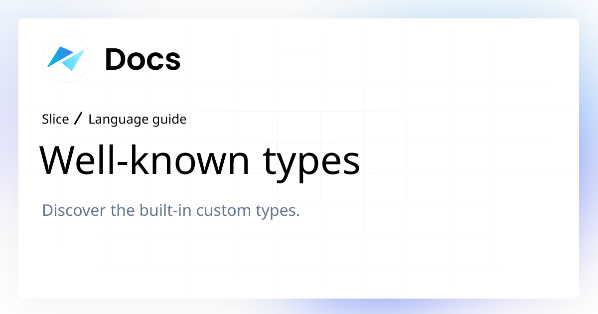 Well-known types | IceRPC Docs