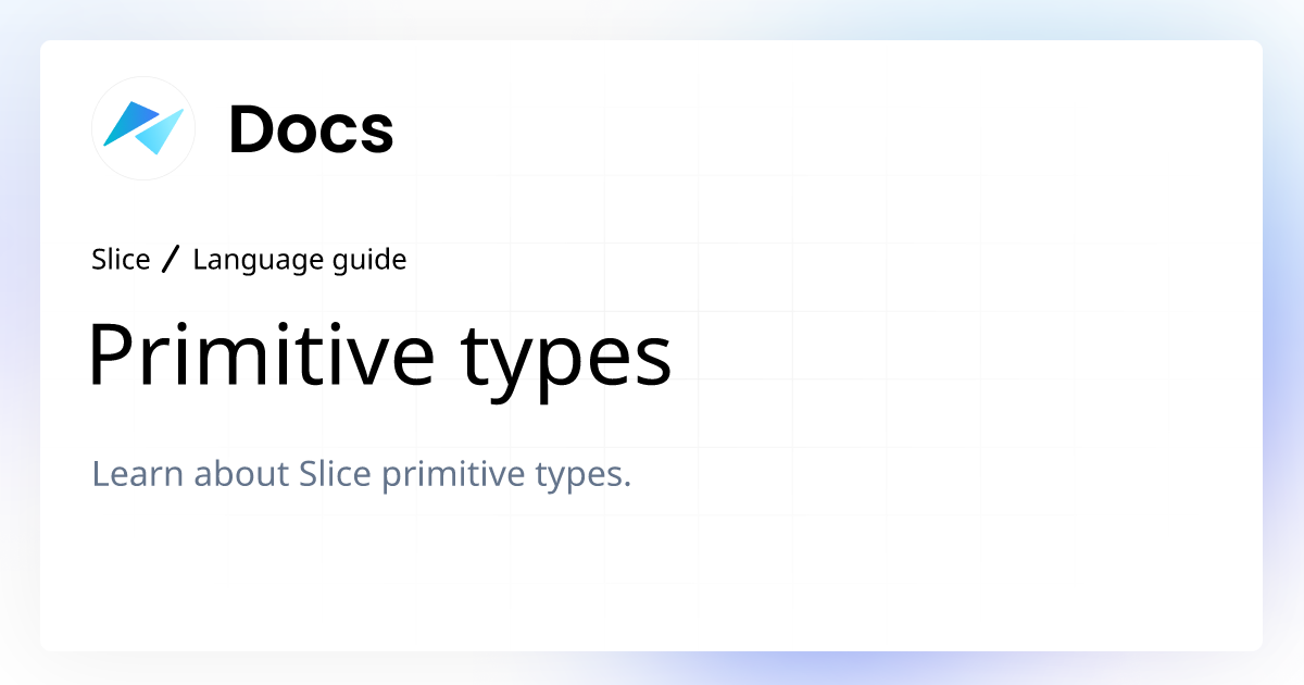 Primitive types | IceRPC Docs