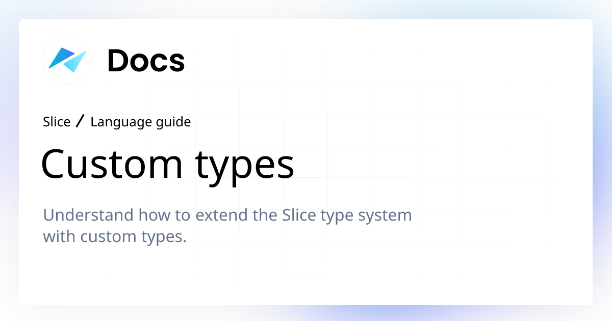 Custom types | IceRPC Docs