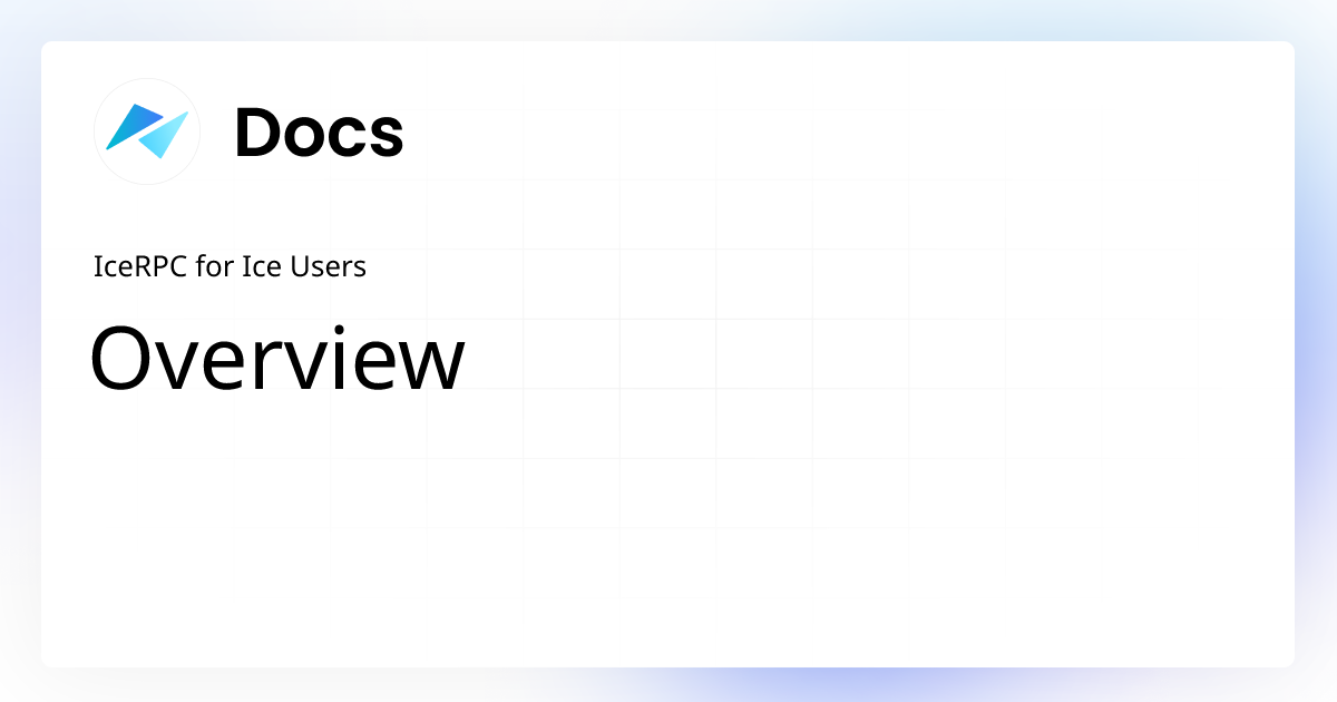 IceRPC for Ice users | IceRPC Docs